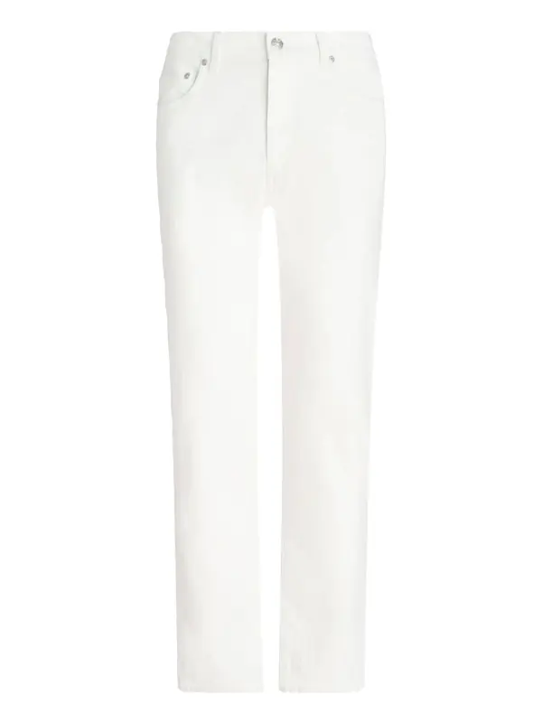 Etro Patterned Jacquard Straight-leg Jeans - White