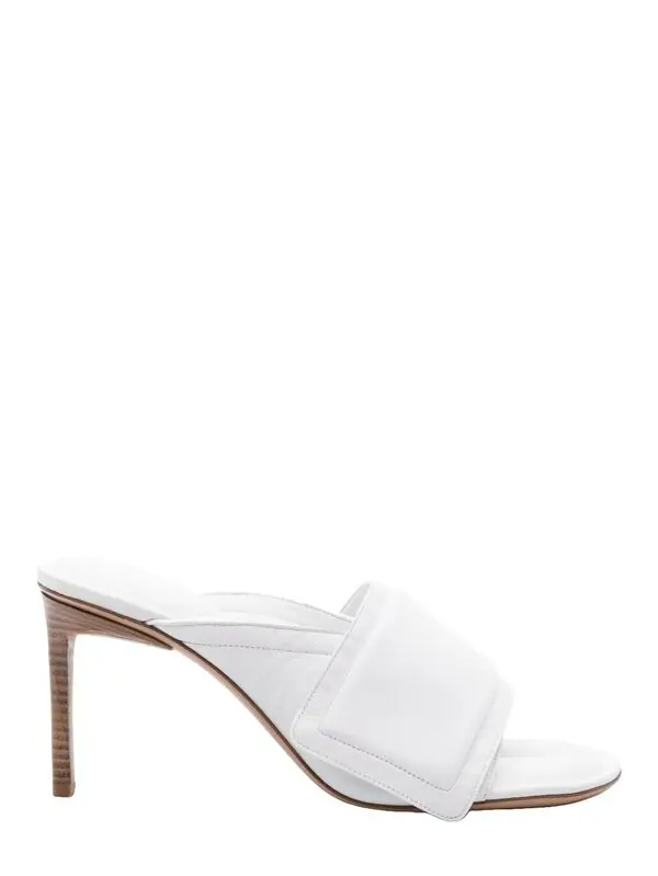 Jacquemus 80mm Stiletto Heel Mules - White