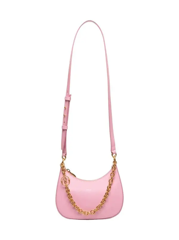 Bally Emblem Leather Crossbody Bag - Pink