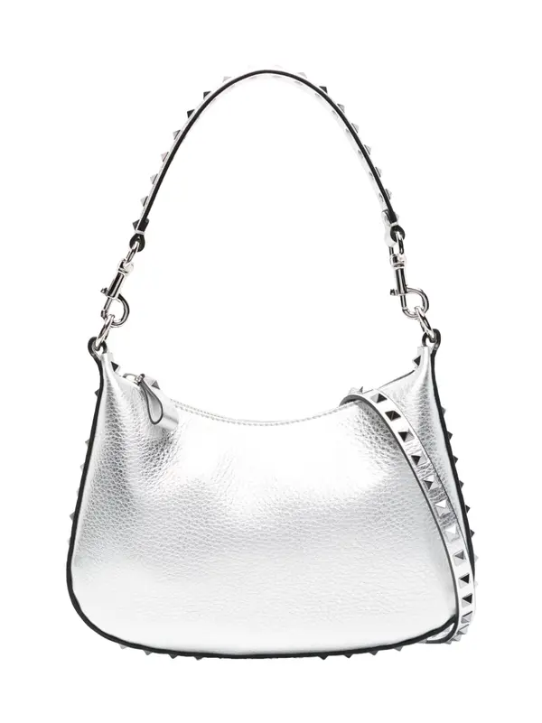 Valentino Garavani Mini Rockstud Cross Body Bag - Silver