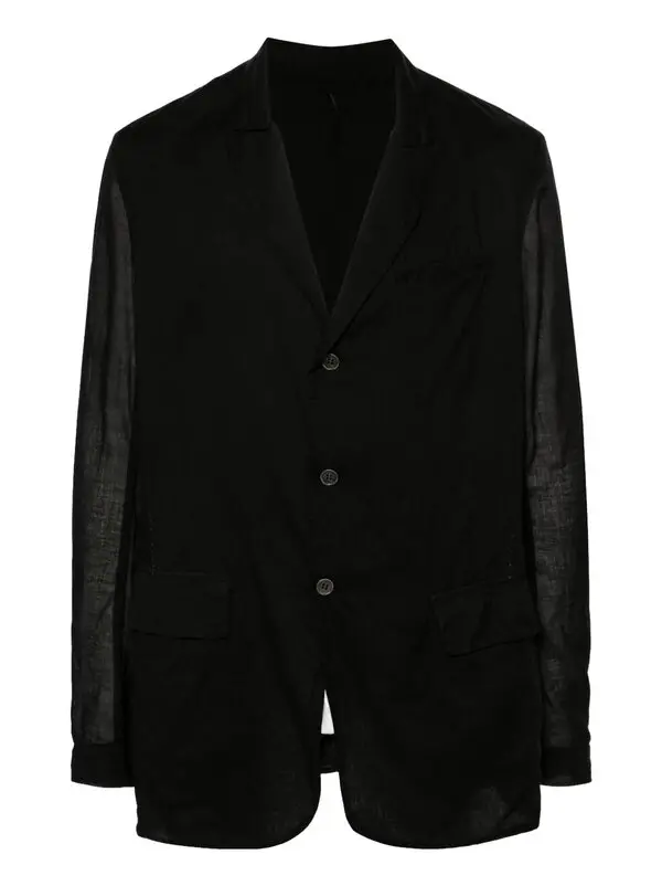 Masnada Single-breasted Blazer - Black