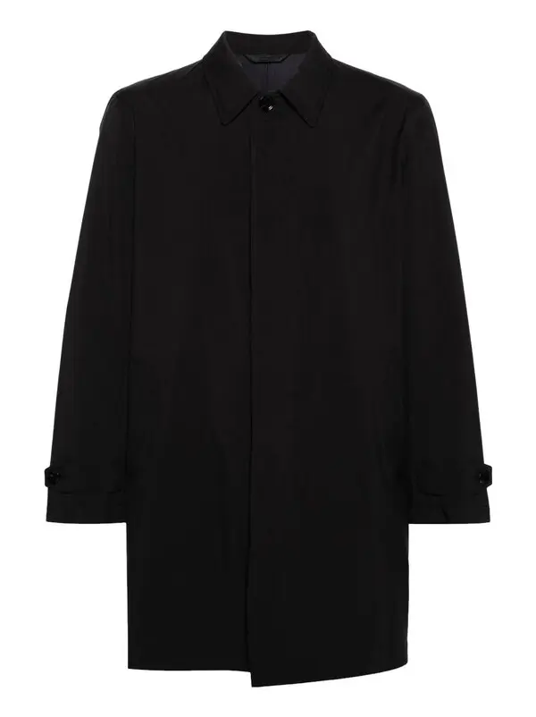 Brioni Performa Button-up Coat - Blue