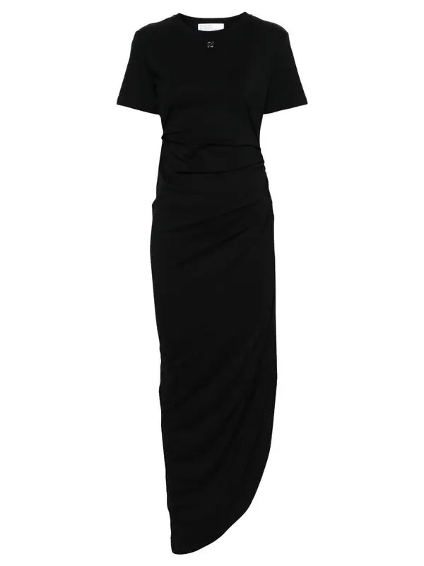Giuseppe Di Morabito Draped Maxi T-shirt Dress - Black