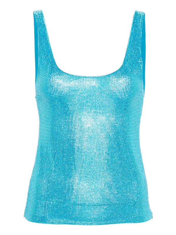 Giuseppe Di Morabito Crystal-embellished Tank Top - Blue