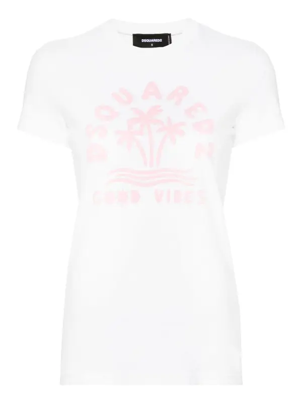 Dsquared2 Logo-print Cotton T-shirt - White