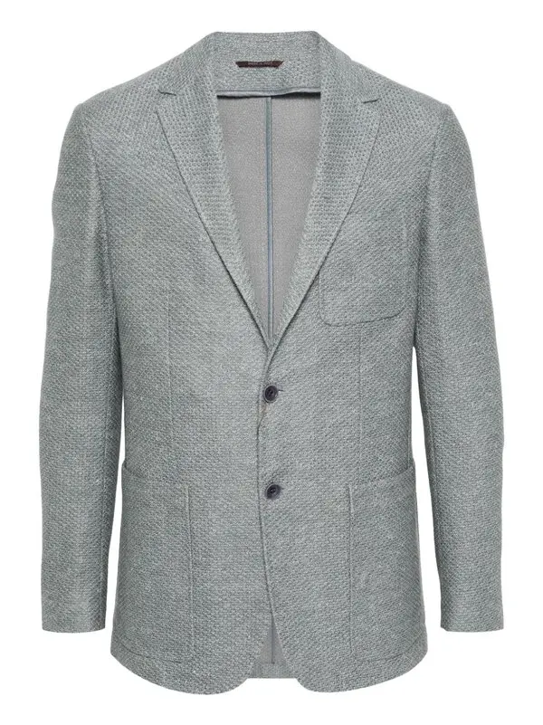 Canali Single-breasted Blazer - Blue