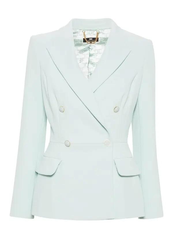Elisabetta Franchi Double-breasted Blazer - Green