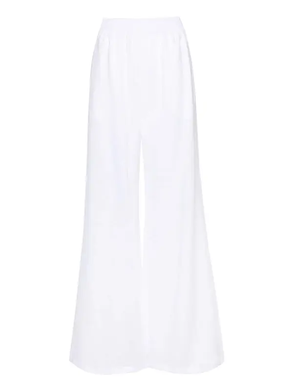 Fabiana Filippi Wide-leg Linen Trousers - White