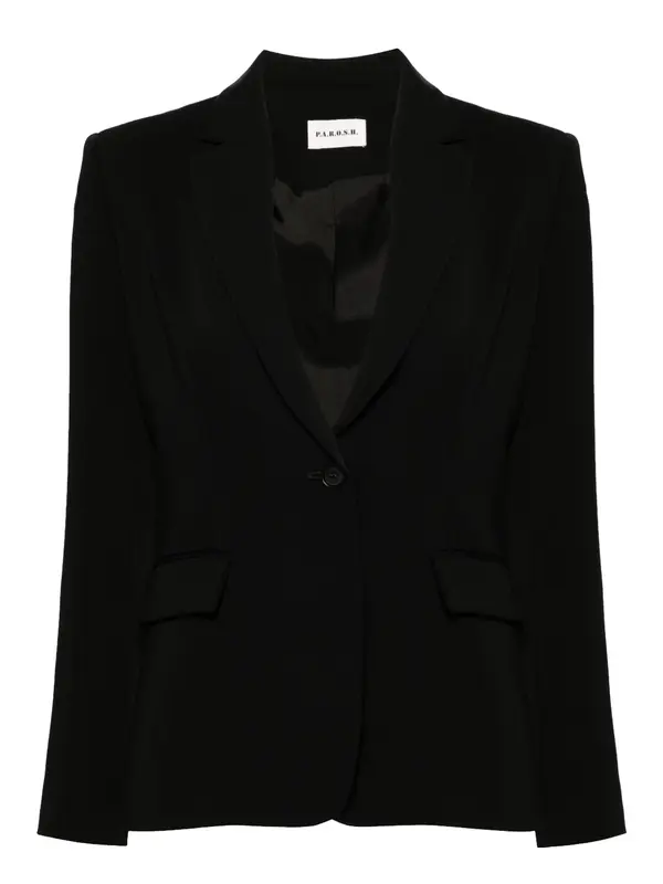 P.a.r.o.s.h Single-breasted Tailored Blazer - Black