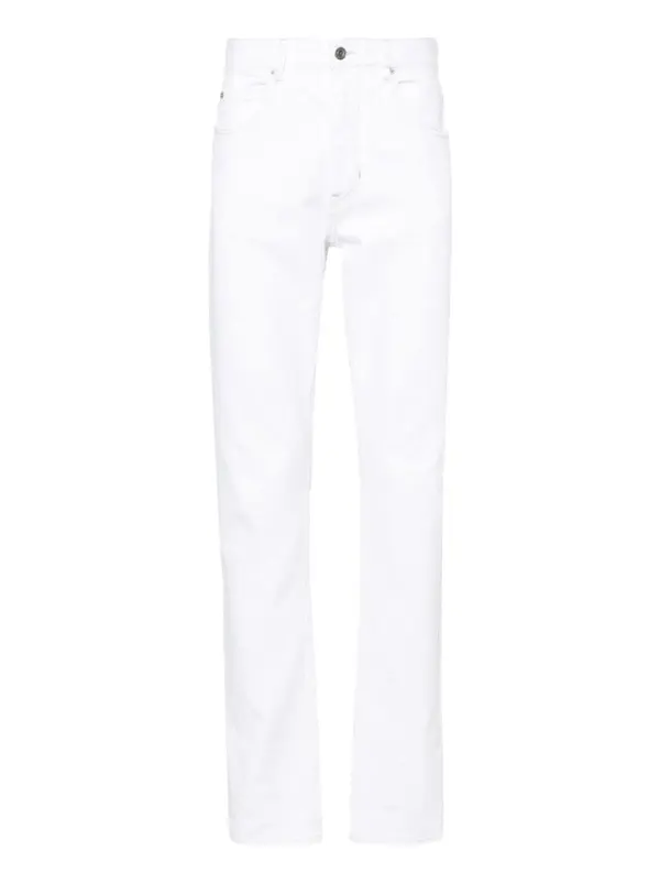 MARANT Jack Mid-rise Straight-leg Jeans - White