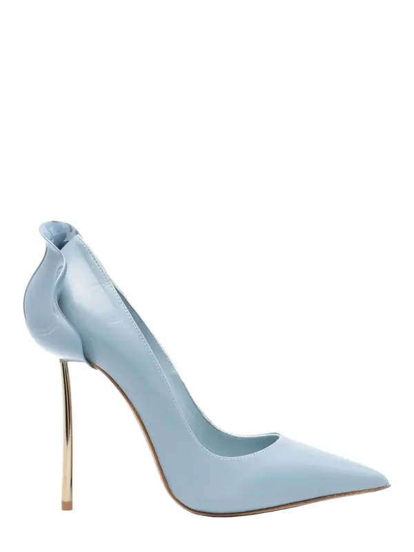 LE SILLA 110mm Petalo Leather Pumps - Blue