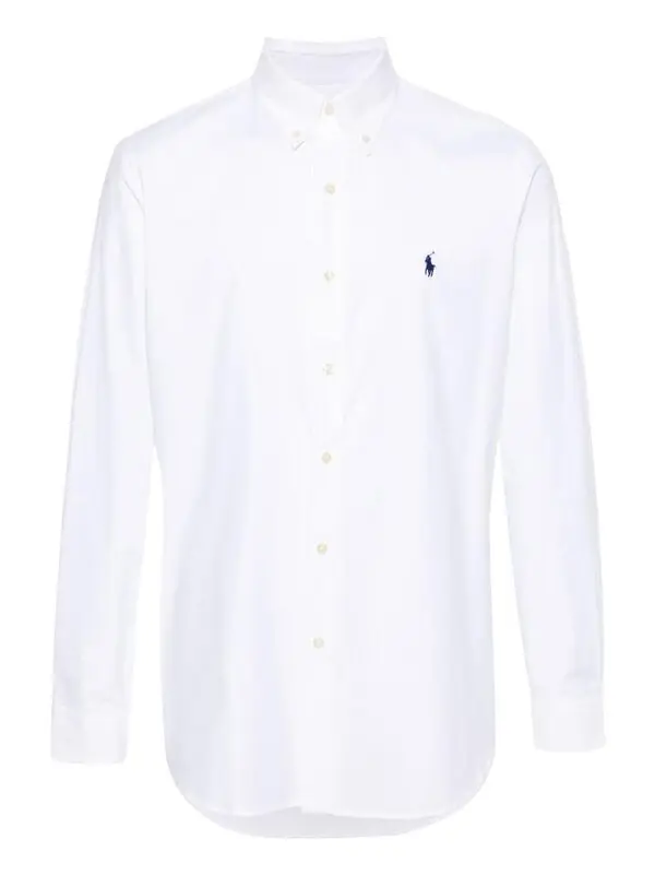 Polo Ralph Lauren Polo Pony-embroidered Poplin Shirt - White