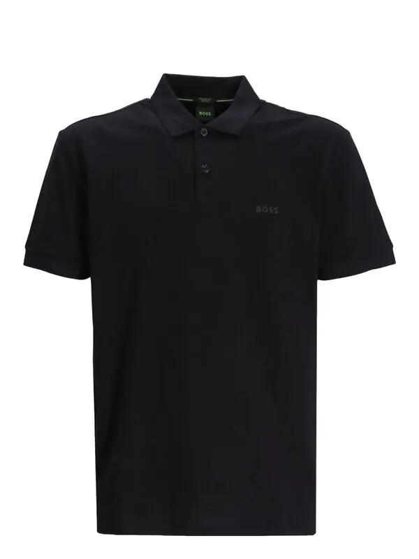BOSS Paule 4 Cotton Polo Shirt - Black