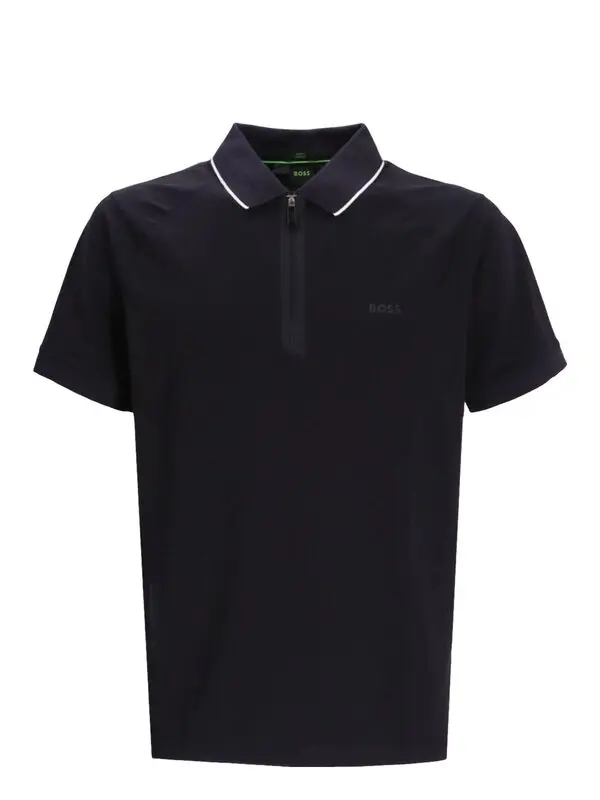 BOSS Philix Cotton Polo Shirt - Black