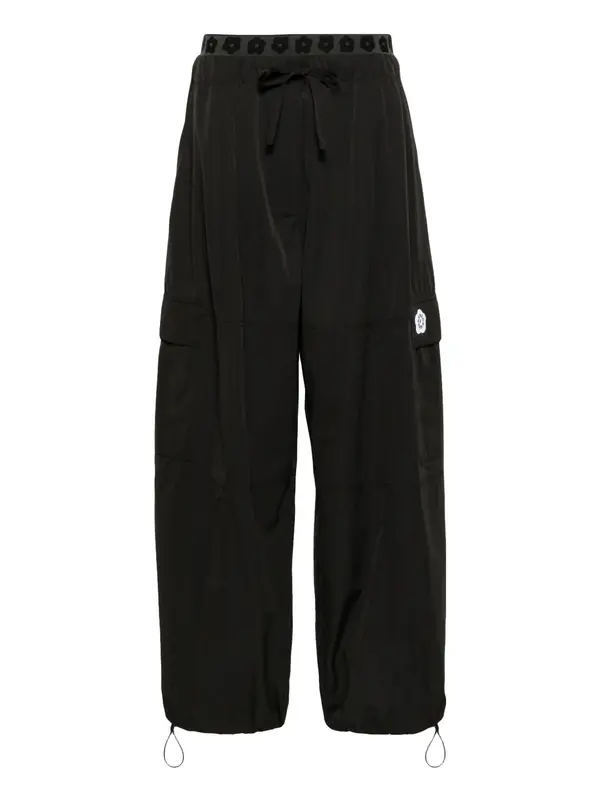 Kenzo Boke 2.0 Drawstring Cargo Trousers - Black