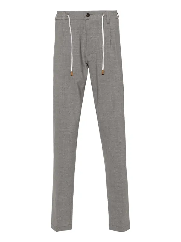 Eleventy Pressed-crease Trousers - Grey