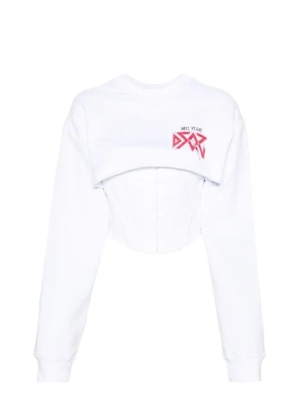 Dsquared2 Corset Rock Cool Fit Sweatshirt - White