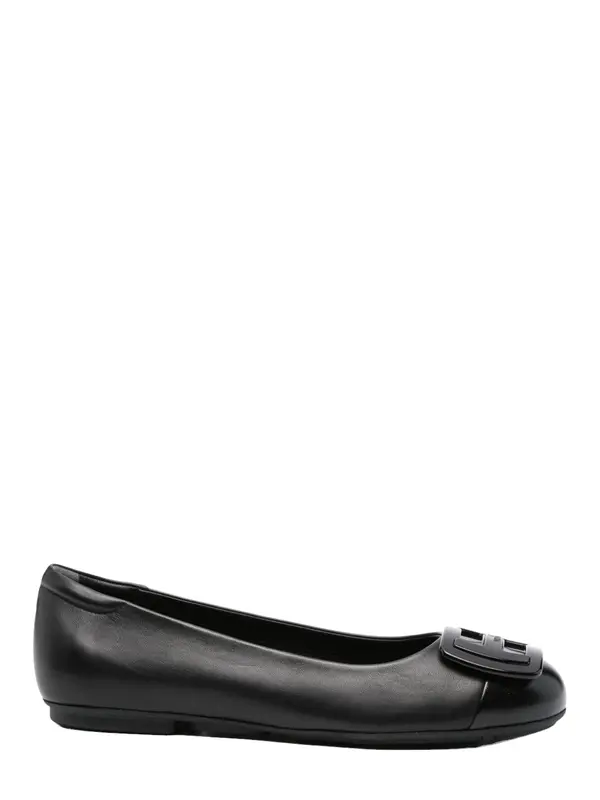 Hogan Logo-plaque Ballerinas - Black