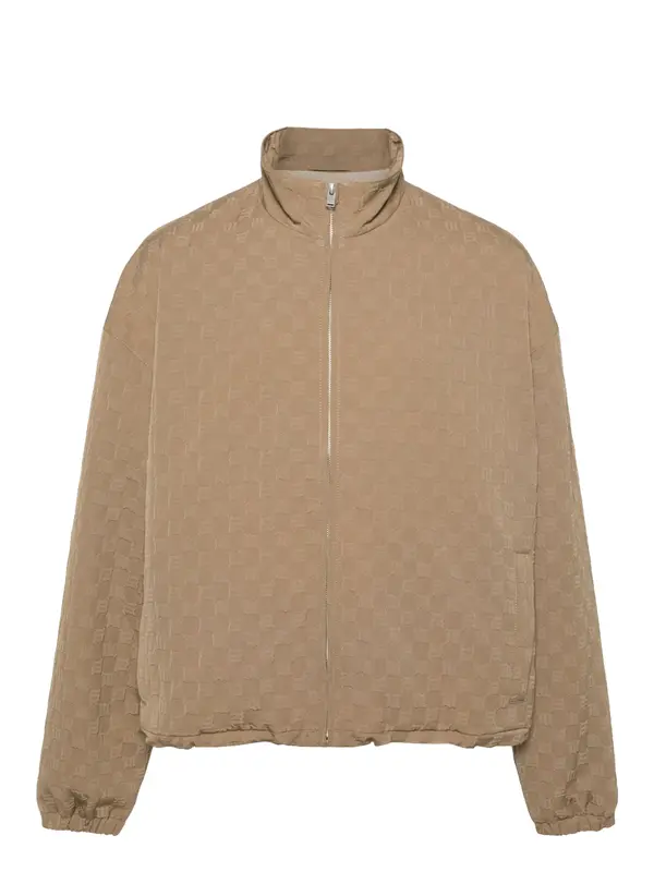 MISBHV Embossed Logo Zip-up Jacket - Neutrals
