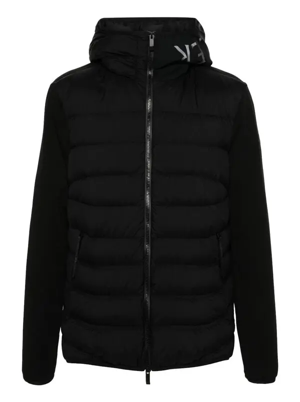 Moncler Panelled Hooded Jacket - Black