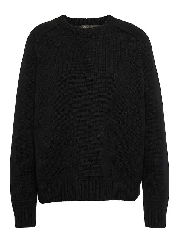 Loro Piana Parksville Cashmere Sweater - Black