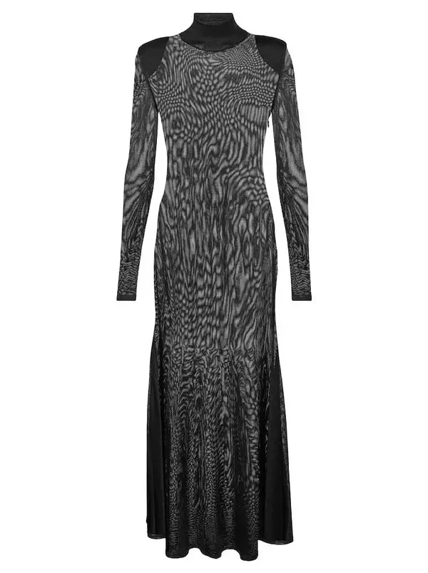 TOM FORD High-neck Jersey Maxi Dress - Black