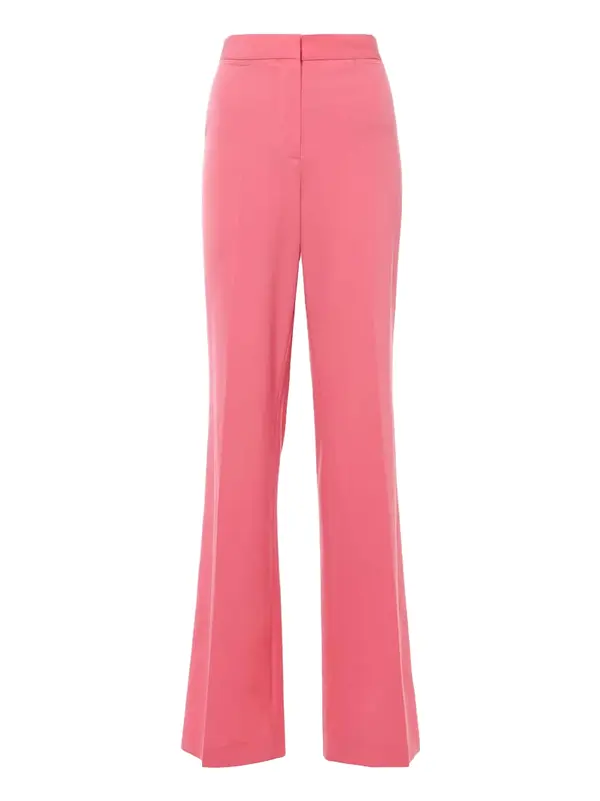 Stella McCartney High-rise Flared Wool-blend Pants - Pink