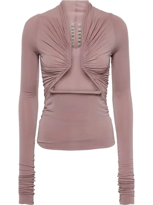 Rick Owens Cutout Top - Pink