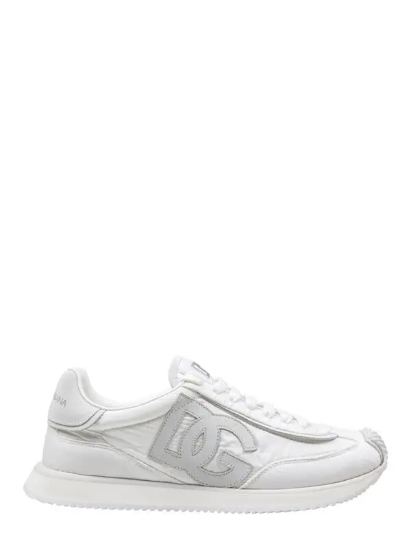 Dolce & Gabbana Nylon And Suede Sneakers - White