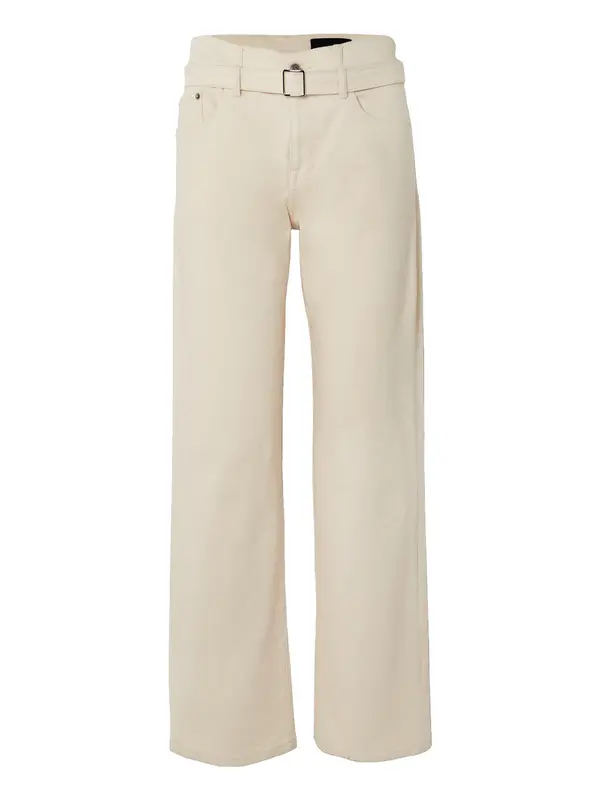 Proenza Schouler Ellsworth High-rise Straight-leg Jeans - Ecru