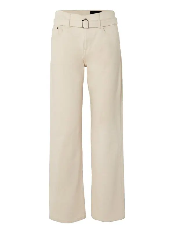 Proenza Schouler Ellsworth High-rise Straight-leg Jeans - Neutrals