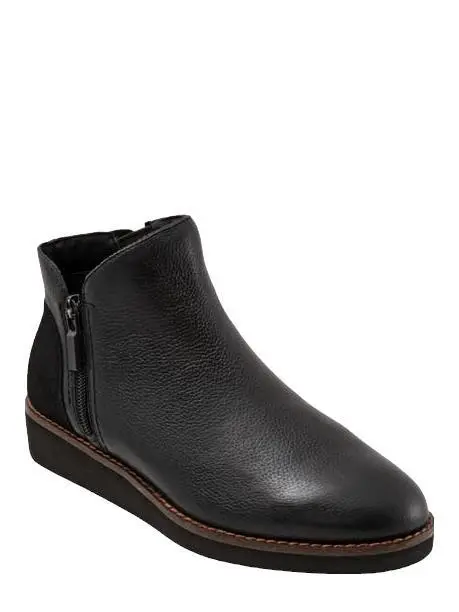 Softwalk Wesley Bootie - Black Leather