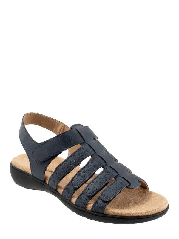 Trotters Tiki Tool Slingback Sandals - Navy