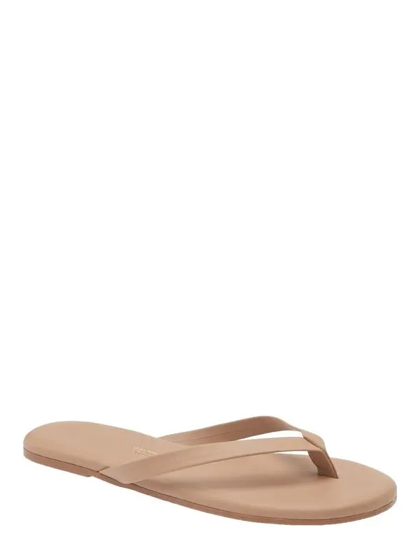 Tkees The Boyfriend Leather Flip Flop - Beach Bum