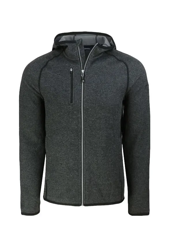Cutter & Buck Mainsail Full Zip Hooded Jacket - Charcoal Heather