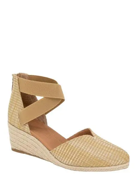 Gentle Souls By Kenneth Cole Orya Espadrille Wedge Sandal - Natural Raffia