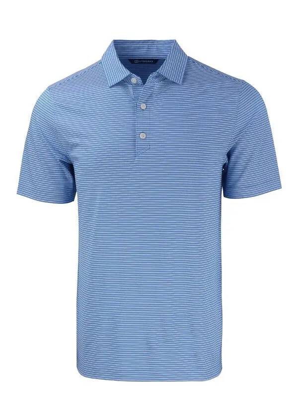 Cutter & Buck Forge Double Stripe Recycled Blend Polo - Digital/white