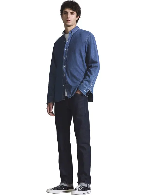 LEVI'S 511 Slim Selvedge Jeans - Dark Rinse