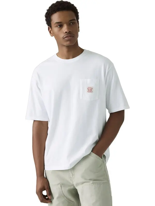 LEVI'S Short Sleeve Workwear T-shirt - Bright White