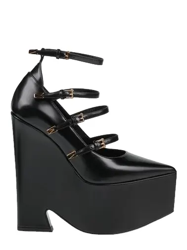 Versace Pumps In Calfskin - Black