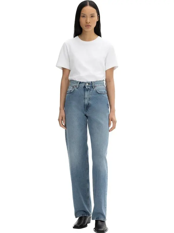 HOUSE OF DAGMAR High-rise Wide Leg Jeans - Light Blue