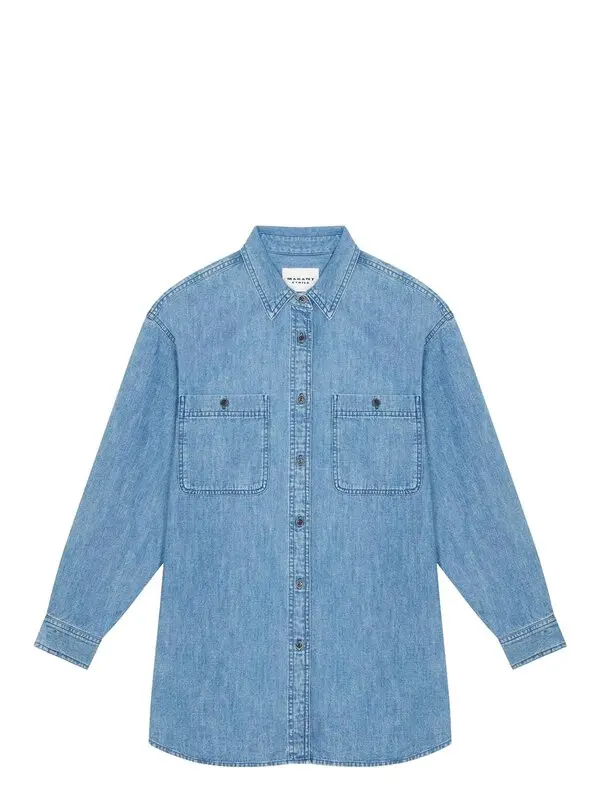 MARANT ETOILE Verane Denim Shirt - Blue