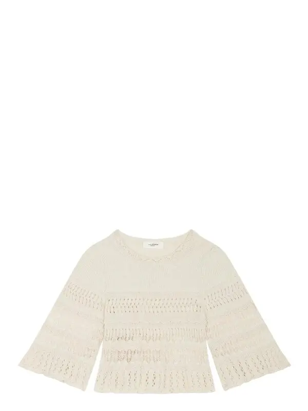 MARANT ETOILE Frizy Crochet Top - Ecru