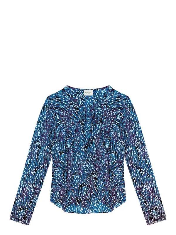 MARANT ETOILE Daytonea Printed Top - Midnight