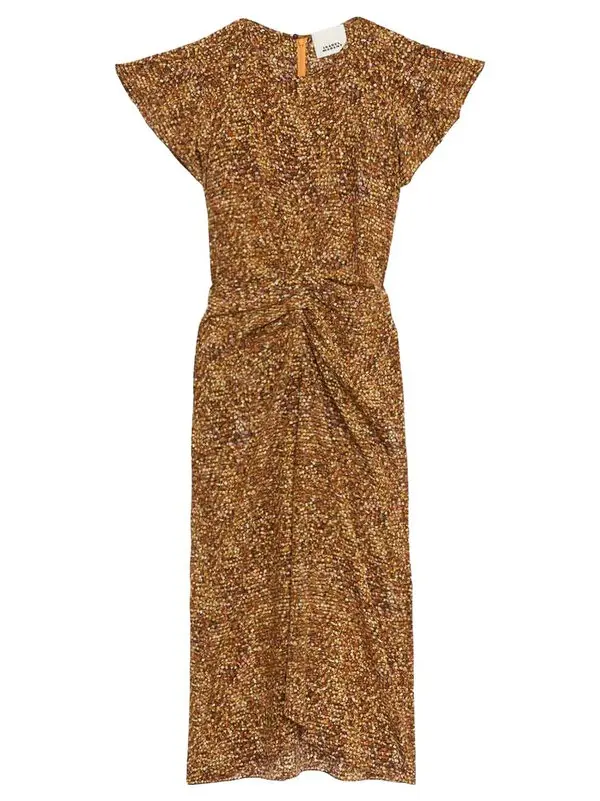 Isabel Marant Terena Midi Dress - Ochre
