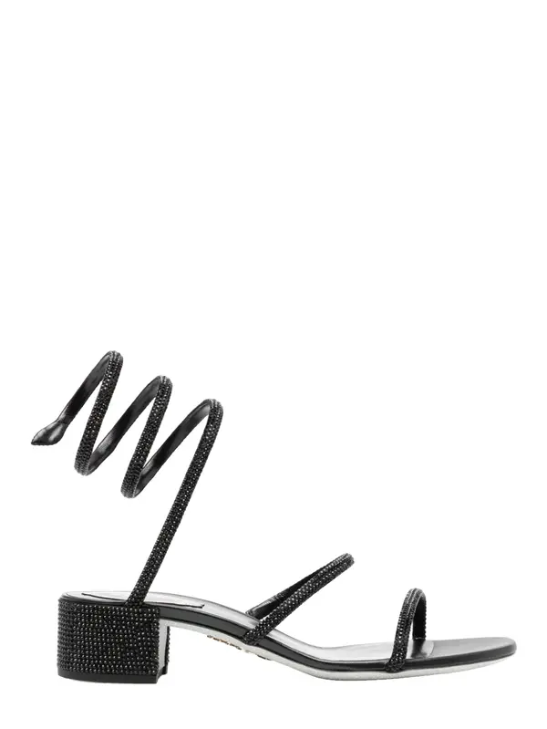 Rene Caovilla Cleo Embellished Sandals - Black