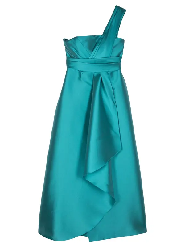 Alberta Ferretti Mikado Maxi Dress - Blue