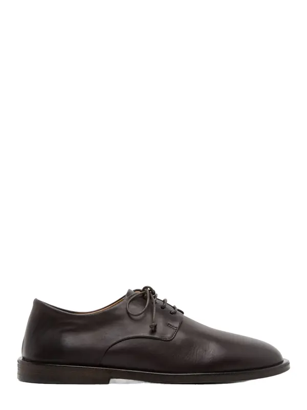 Marsèll Mando Round-toe Leather Derby Shoes - Brown