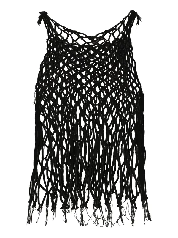 MAISON MARGIELA Mesh Tank Top - Black