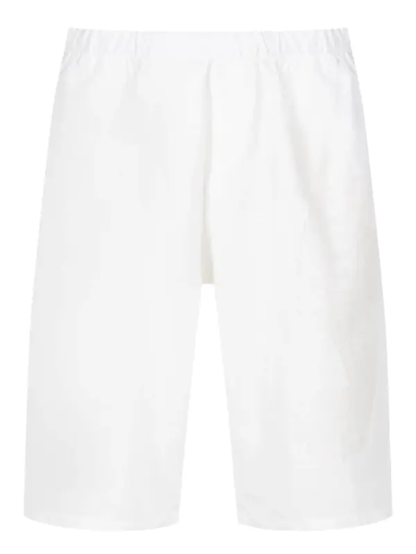 AMIR SLAMA Animal-jacquard Bermuda Shorts - White